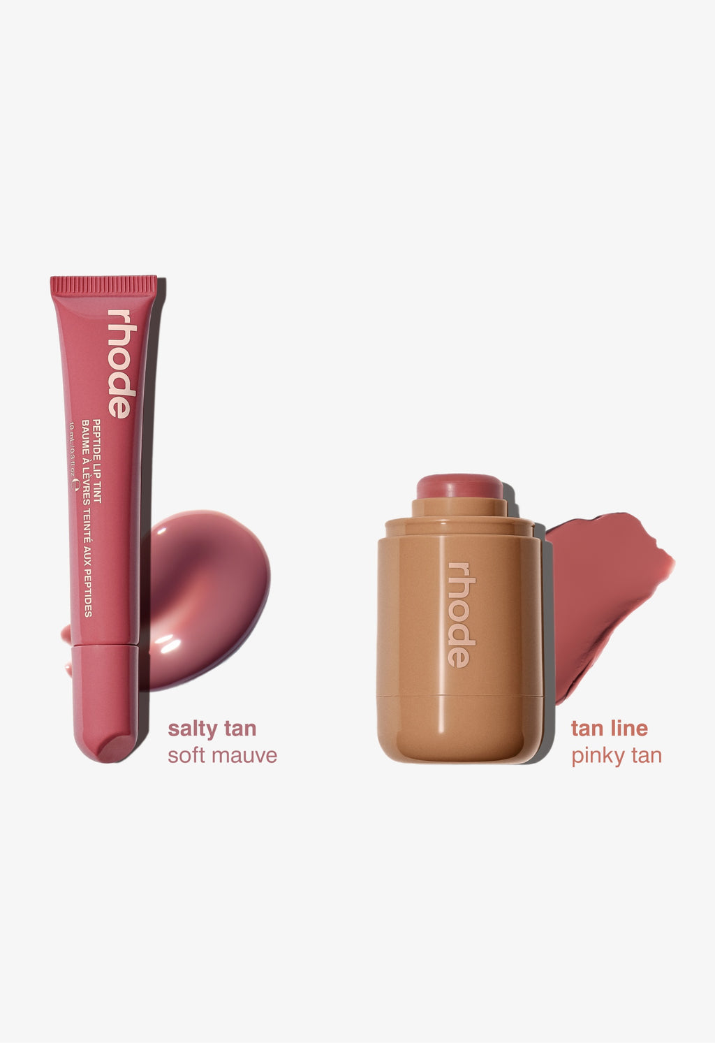 the duos - tan line + salty tan | rhode skin