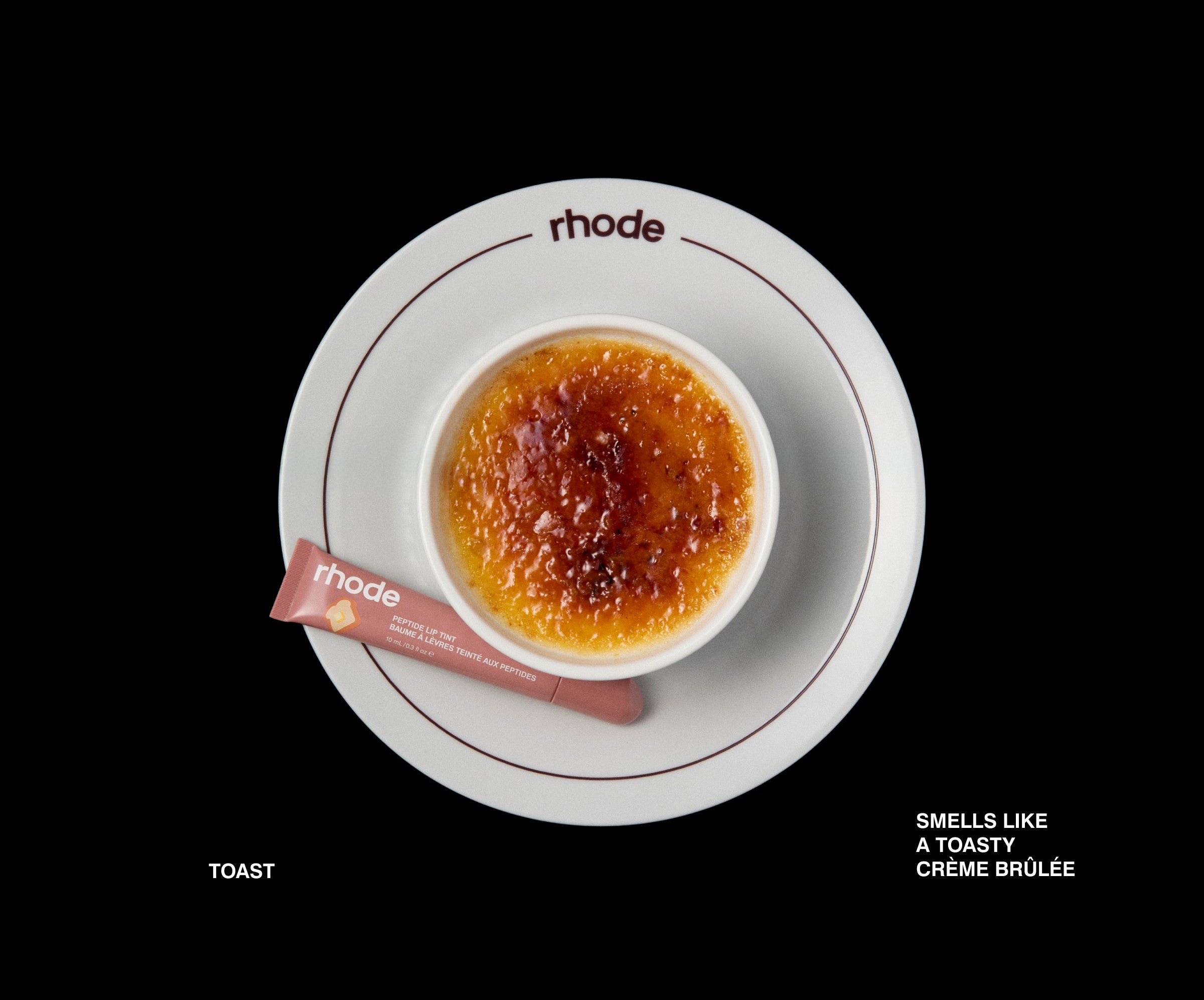 scented peptide lip tint - toast | rhode skin